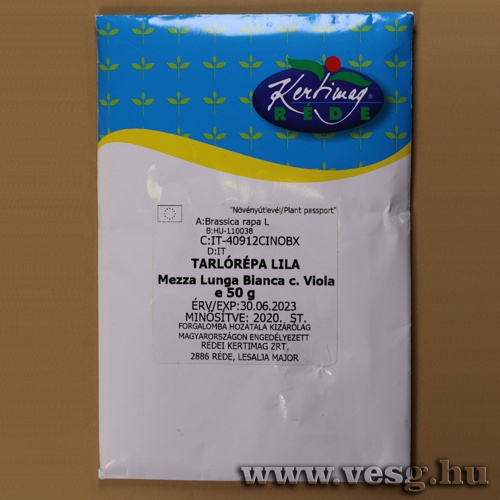 Tarlórépa /Mezza Lunga Bianca c. Viola/ 50g - Vetőmag és gazdabolt